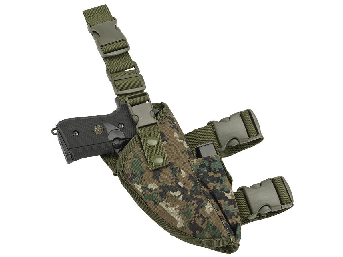 Matrix Deluxe Tactical Thigh Holster - Right Leg / Digital Woodland ...
