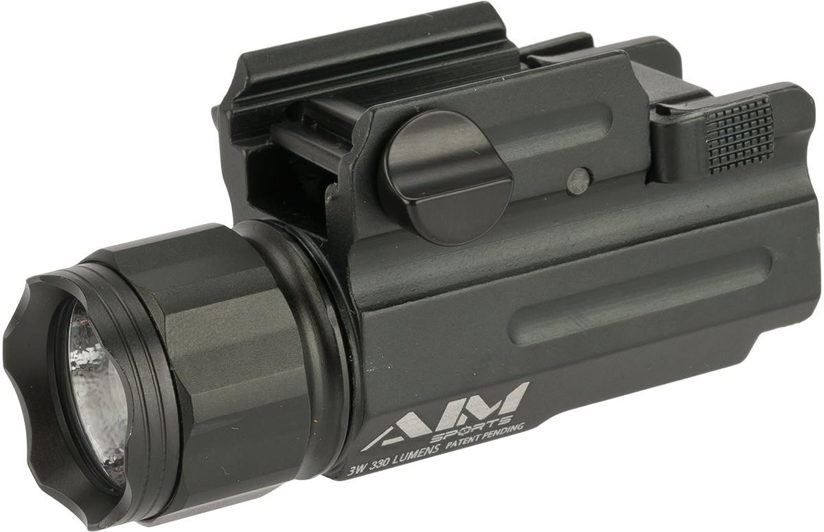 AIM Sports Pistol & Rifle Quick Release 3 Watt / 330 Lumens Combat ...