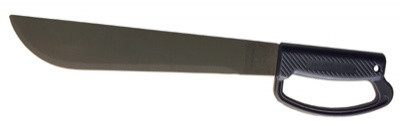 Ontario 12 Inch Black D Handle Camper Machete - Hero Outdoors