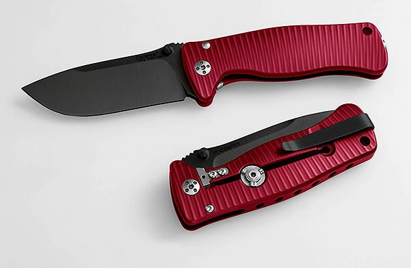 Lion Steel SR2 Mini - Red Aluminium Handle, Black Blade - Hero Outdoors