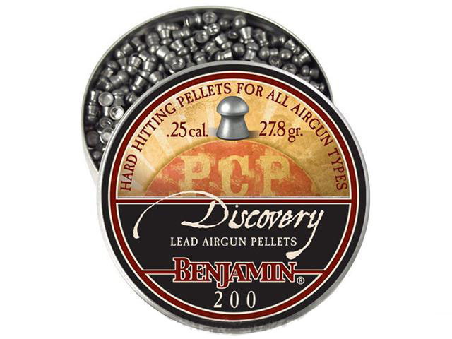 Benjamin .25 Cal. Domed Point Pellets - 27.9 Grain (200 Count) - Hero ...