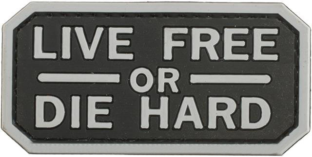 "Live Free or Die Hard" PVC Morale Patch - SWAT - Hero Outdoors
