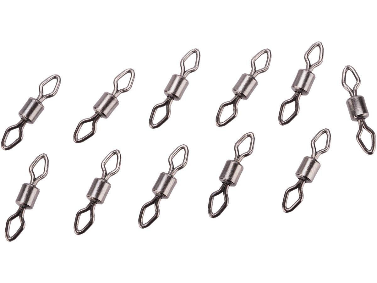 Mustad Rolling Swivel with Diamond Eye (Size: 10 / Set of 12) - Hero ...