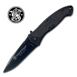 Smith & Wesson Swat Medium Assisted Open Folding Knife - Black - Hero ...