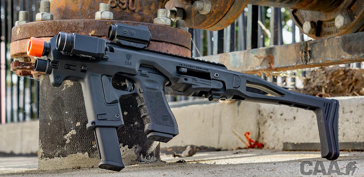 CAA Airsoft Micro Roni Pistol Carbine Conversion Kit for Elite Force ...