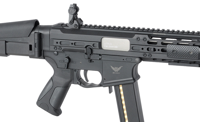 Double Eagle UTR45 Airsoft AEG SMG w/ M-LOK Handguard and Falcon ...
