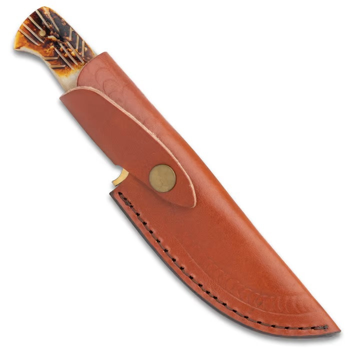 Timber Wolf Deerstalker Fixed Blade Knife w/Sheath - Hero Outdoors