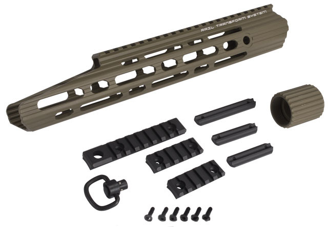 APS 13" Guardian RIS Handguard Set for M4 / M16 Series Airsoft AEG ...