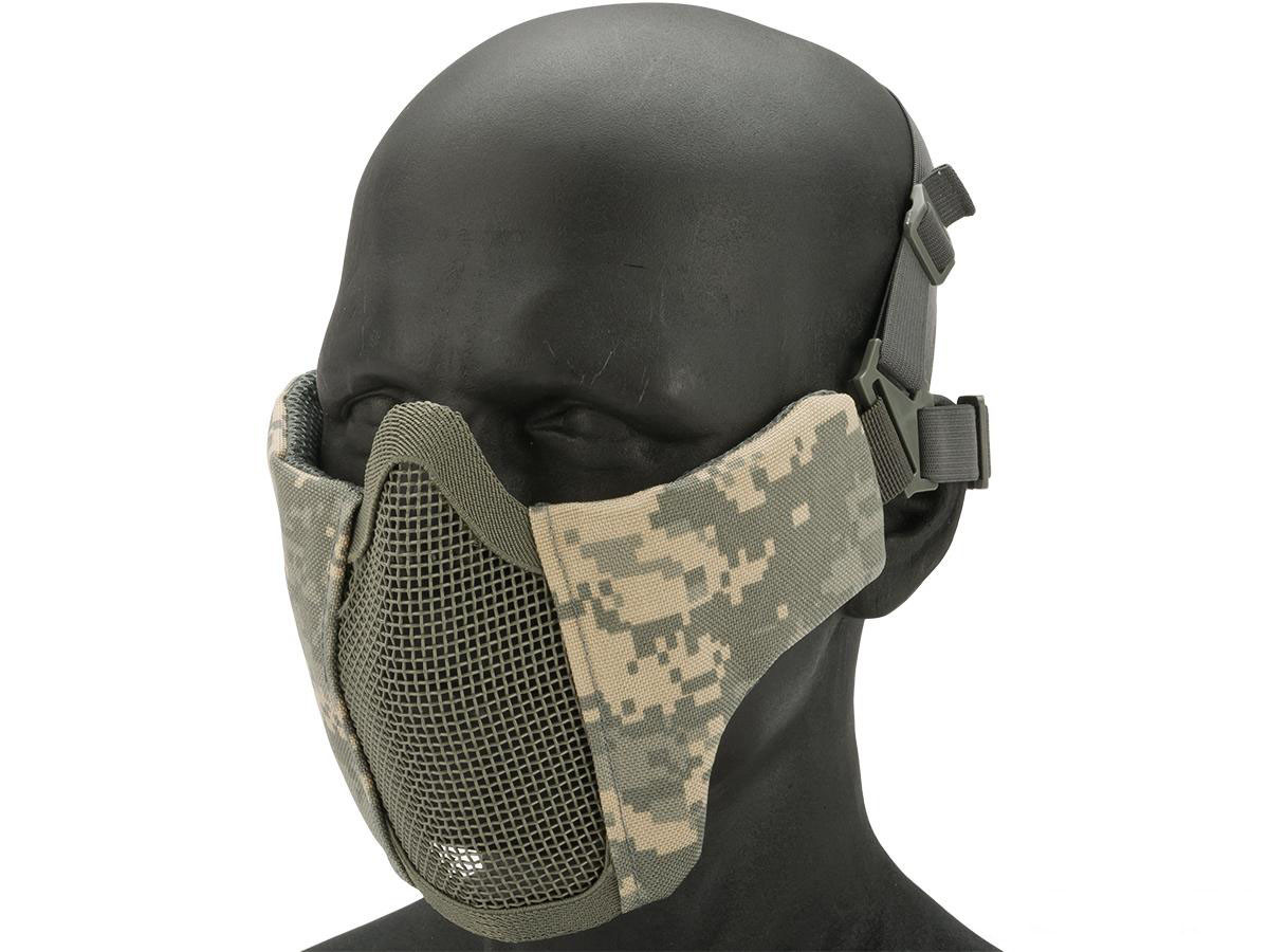 Matrix Low Profile Iron Face Padded Lower Half Face Mask (Color: ACU ...