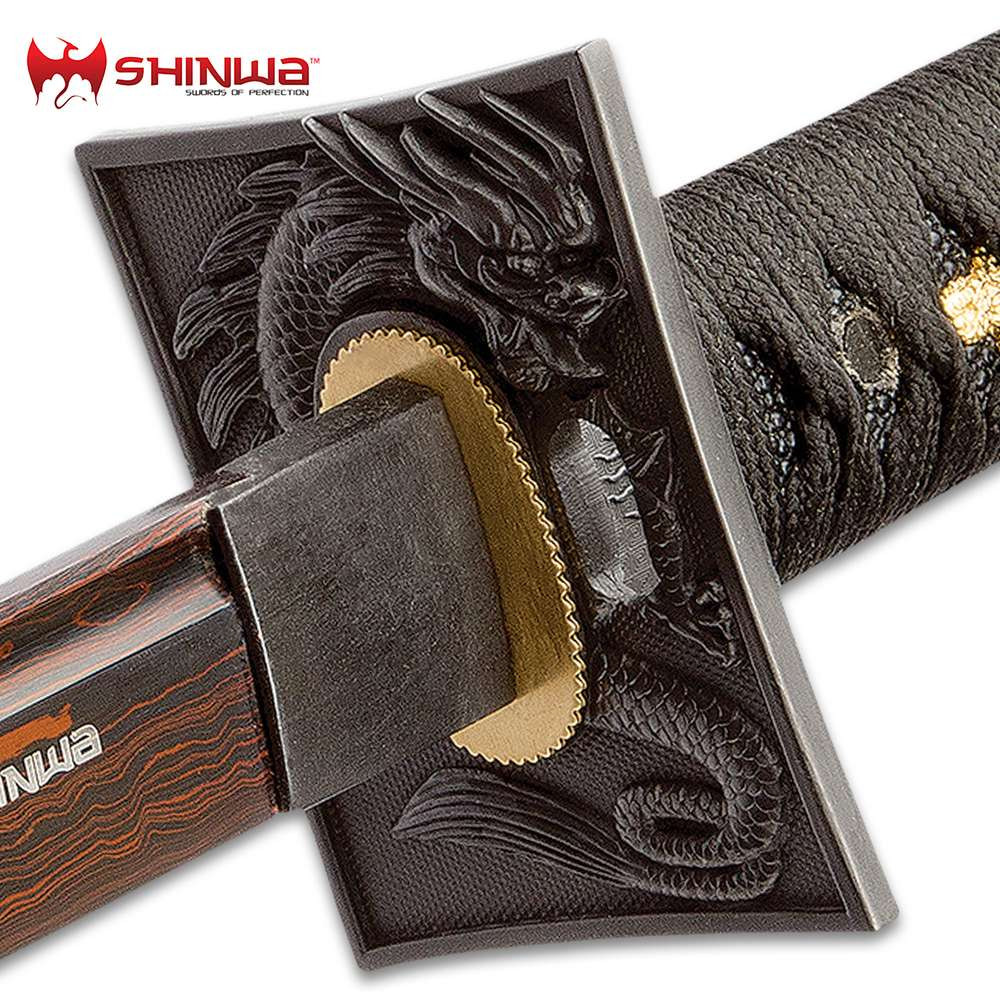 Shinwa Black Knight Handmade Damascus Katana - Hero Outdoors