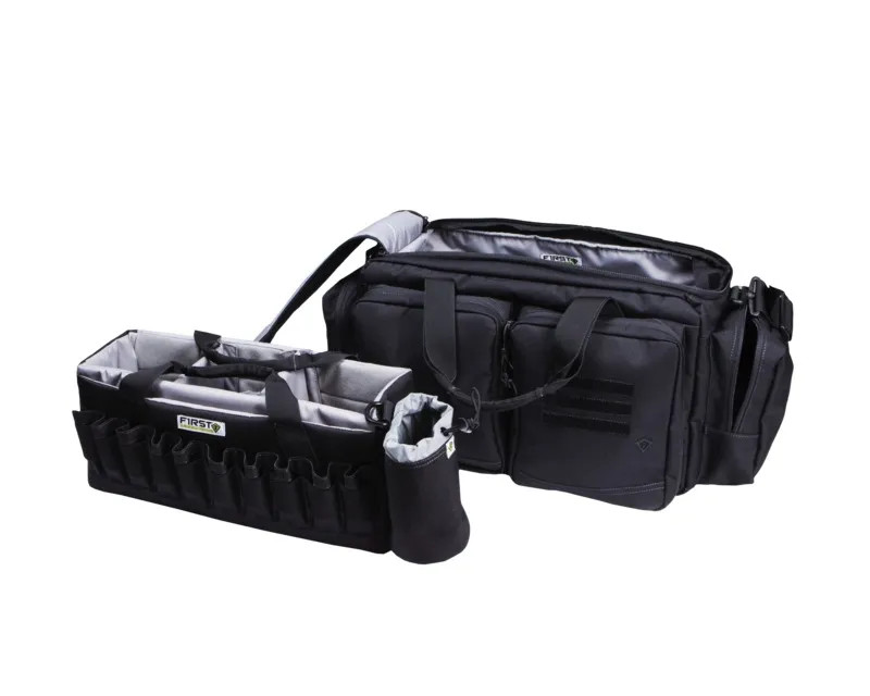 First Tactical Recoil Range Bag - Black - Hero Outdoors