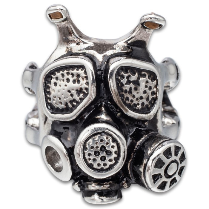 Apocalyptic Stainless Steel Gas Mask Ring - Hero Outdoors