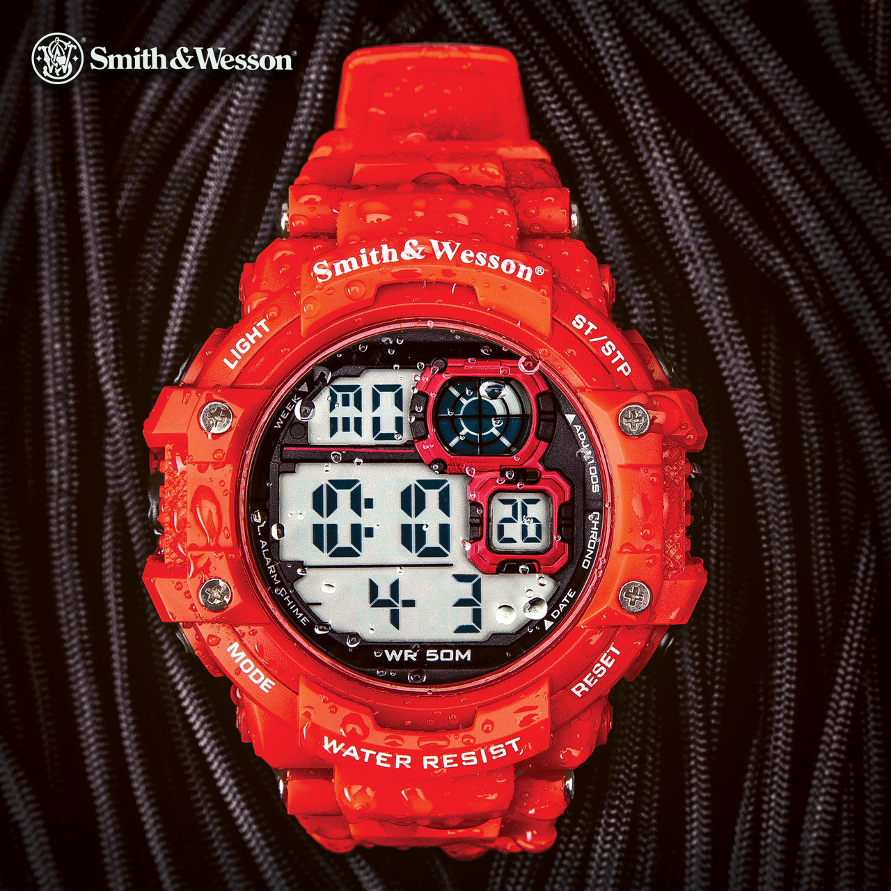 Smith & Wesson Red Tactical Digital Shock Watch - Hero Outdoors