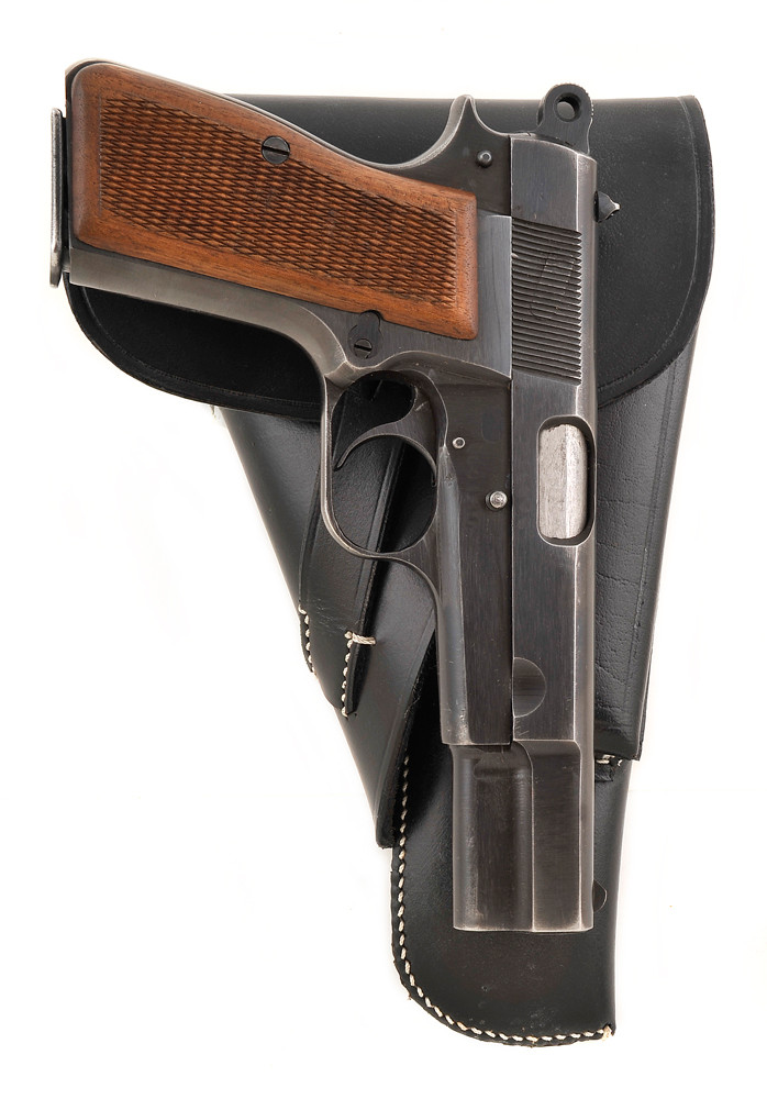 Browning Hi-Power Holster Black Leather - Hero Outdoors
