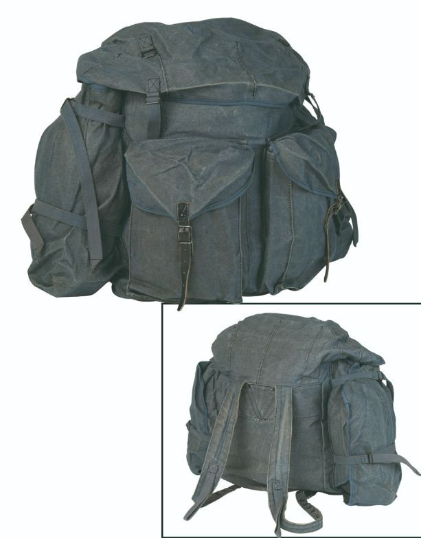 Italian Armed Forces Blue Canvas Rucksack - Hero Outdoors