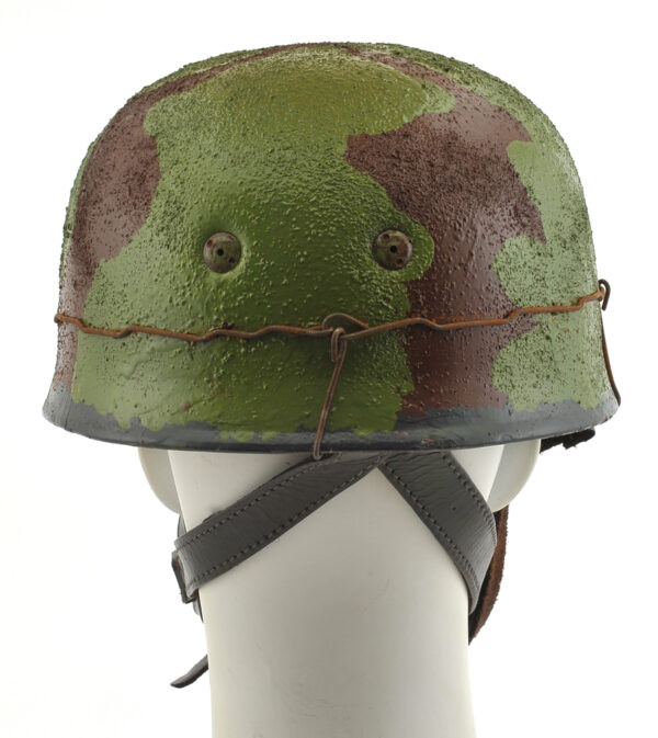German WW2 Paratrooper M38 Fallschirmjager Helmet Green Brown ...