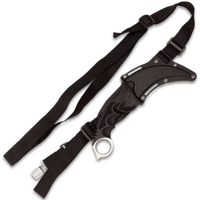 United Cutlery Silver Honshu Karambit With Shoulder Harness Sheath ...