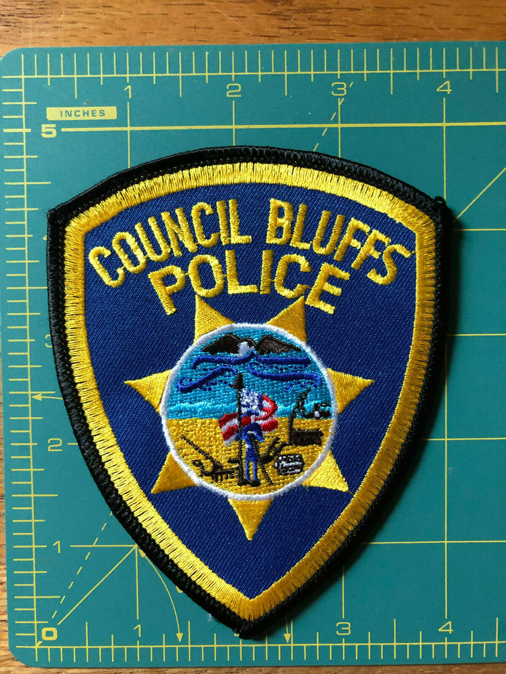 Council Bluffs Ia Police Patch Hero Outdoors