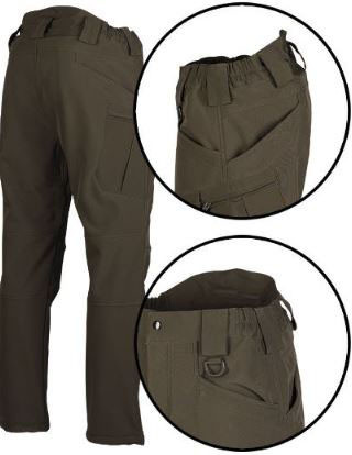 Mil-Tec Ranger Green Softshell Assault Pants - Hero Outdoors