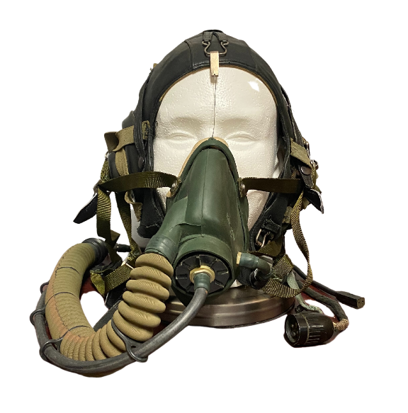 Soviet Leather Jet Helmet w/KM 30M Oxygen Mask - Hero Outdoors