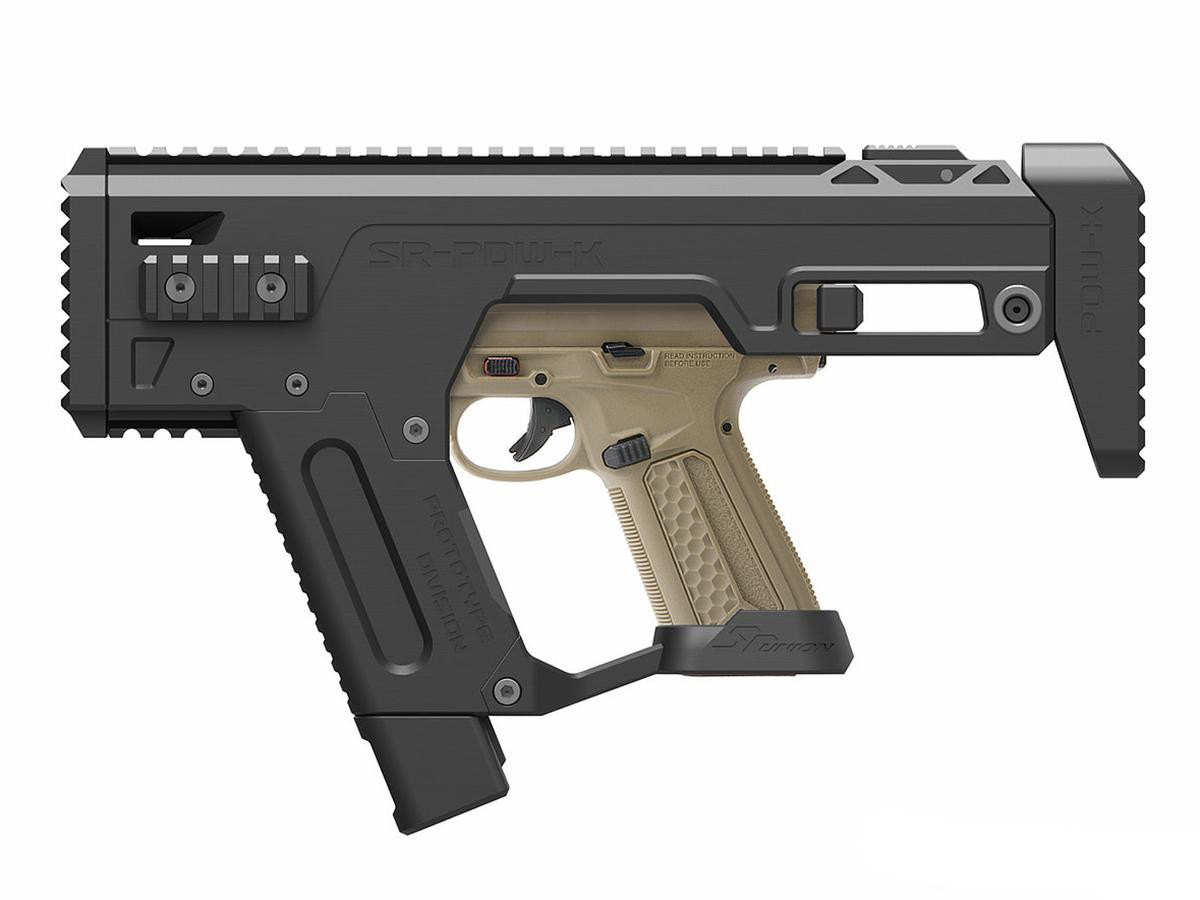 SRU PDW Conversion Kit for Action Army AAP-01 Gas Blowback Airsoft ...