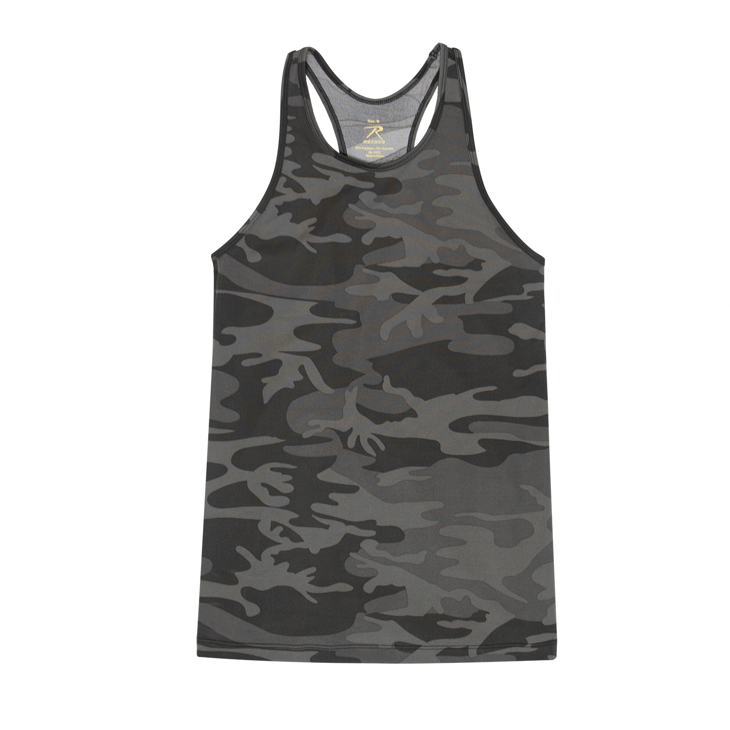 Womens Camo Workout Performance Tank Top - Black Camo - Hero Outdoors