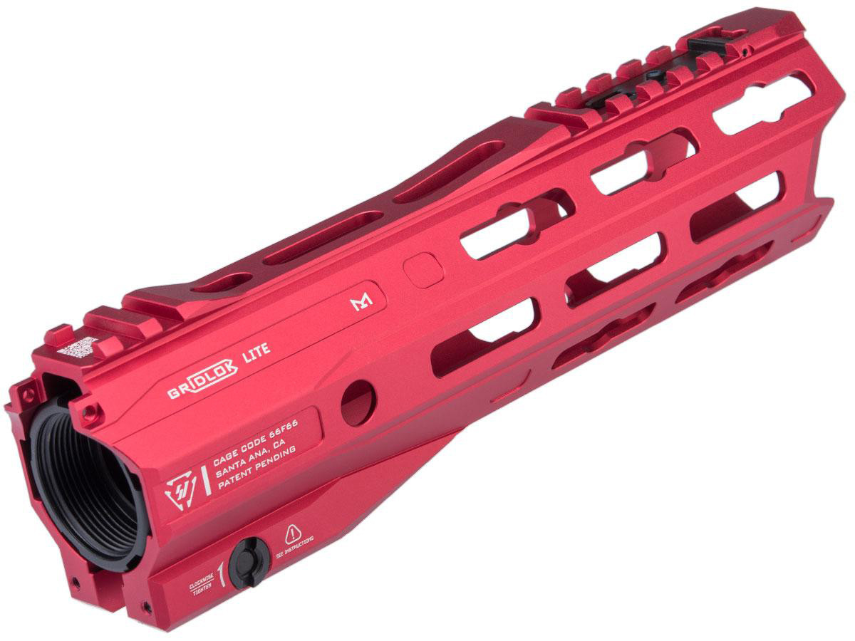 Strike Industries GRIDLOK LITE Handguard for AR15 Rifles (Color: Red ...