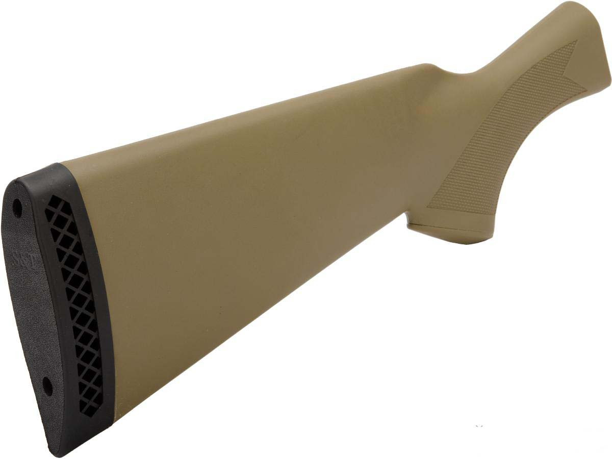 S&T Nylon Fiber Stock with Rubber Recoil Pad for Airsoft M870 Shotguns ...