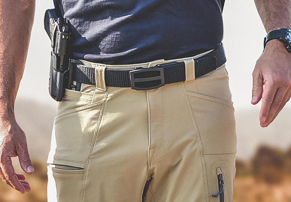NexBelt PreciseFit "EDC" Micro Adjustment Ratcheting Leather Gun Belt ...