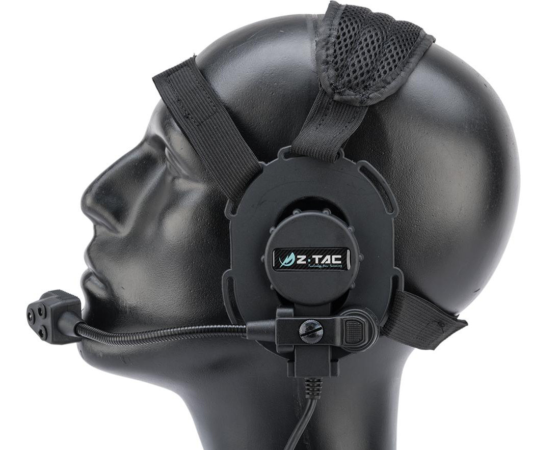 Z-Tactical Z069 Military Style Low Profile Headset w/ Bright Mic - Hero ...