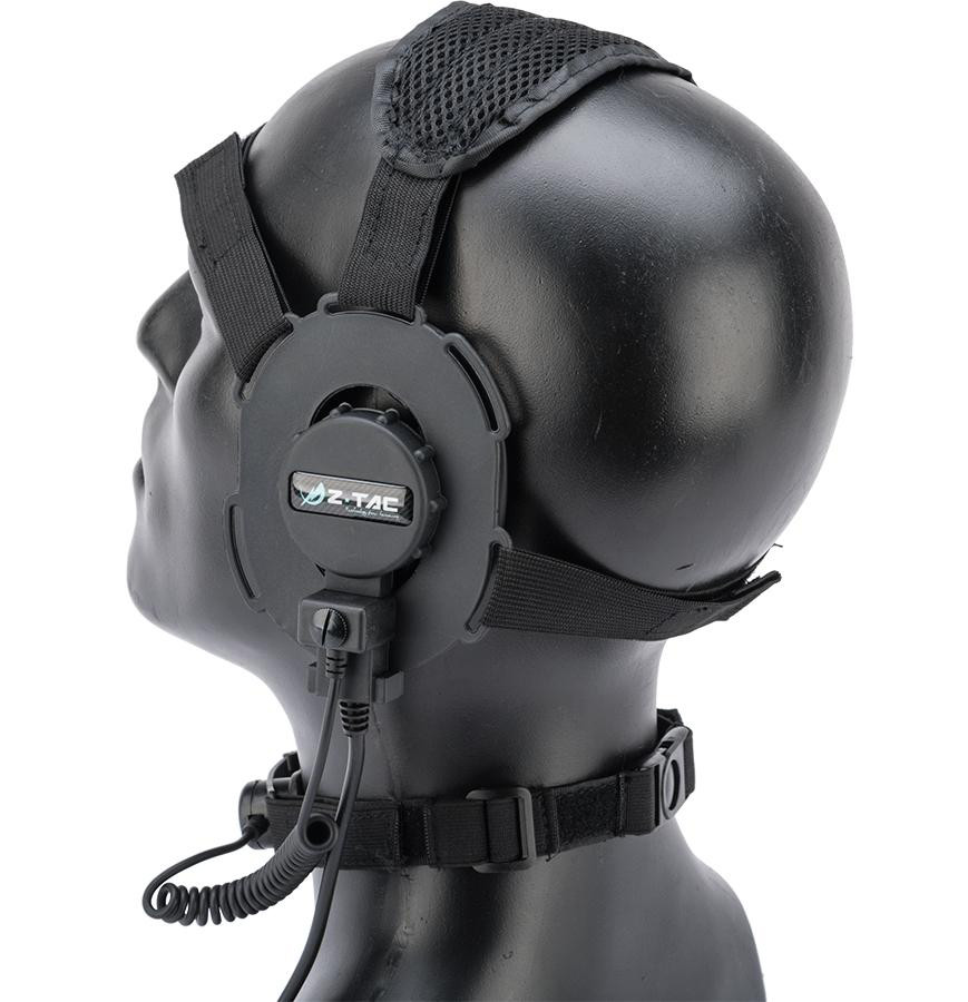 Z-Tactical Z070 Military Style Low Profile Headset w/ Throat Mic - Hero ...