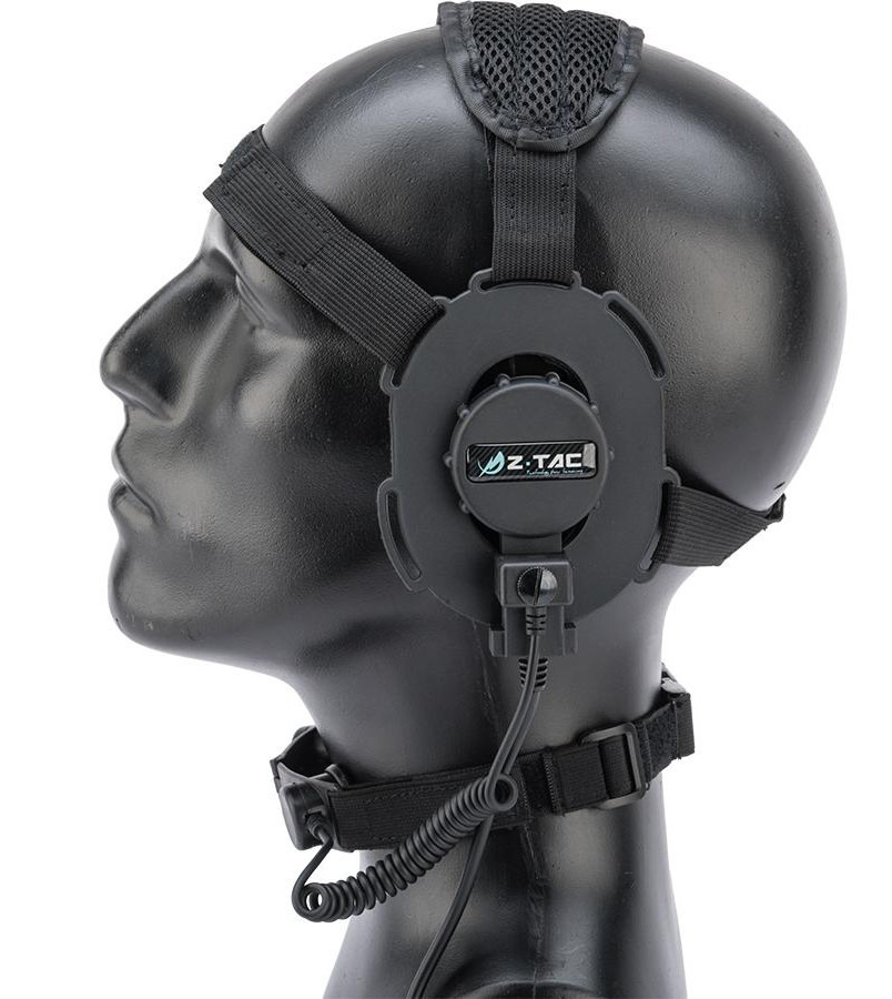 Z-Tactical Z070 Military Style Low Profile Headset w/ Throat Mic - Hero ...