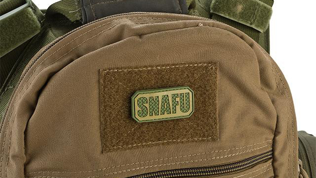 PVC Hook and Loop IFF Patch - "SNAFU" - OD - Hero Outdoors