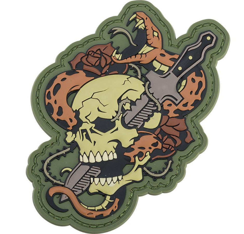 Mil-Spec Monkey "Skull Snake 1" PVC Morale Patch - Hero Outdoors