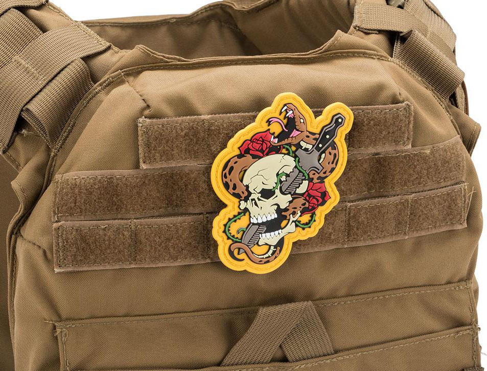 Mil-Spec Monkey "Skull Snake 1" PVC Morale Patch - Hero Outdoors