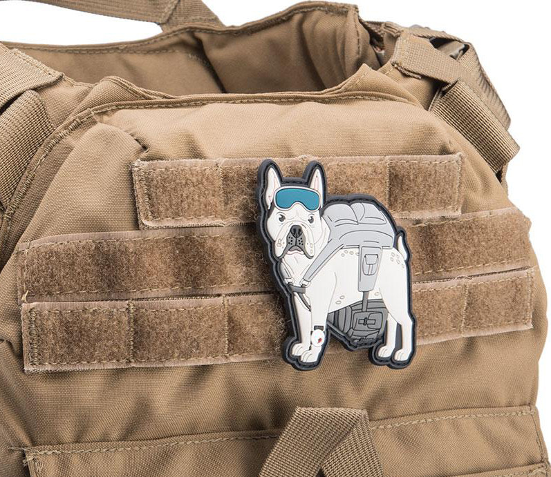 Patch Fiend Tactical Dog Series PVC Morale Patch (Design: "Frenchie ...