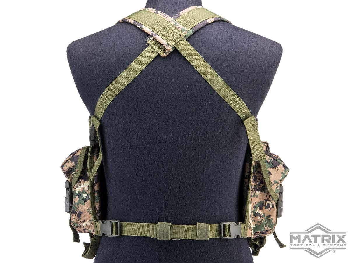 Matrix Tactical AK Chest Rig (Color: Digital Woodland) - Hero Outdoors