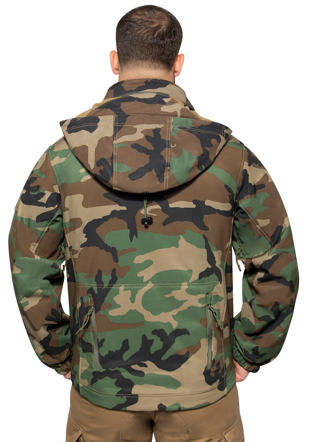 Rothco Concealed Carry Soft Shell Jacket - Woodland Camo - Hero Outdoors