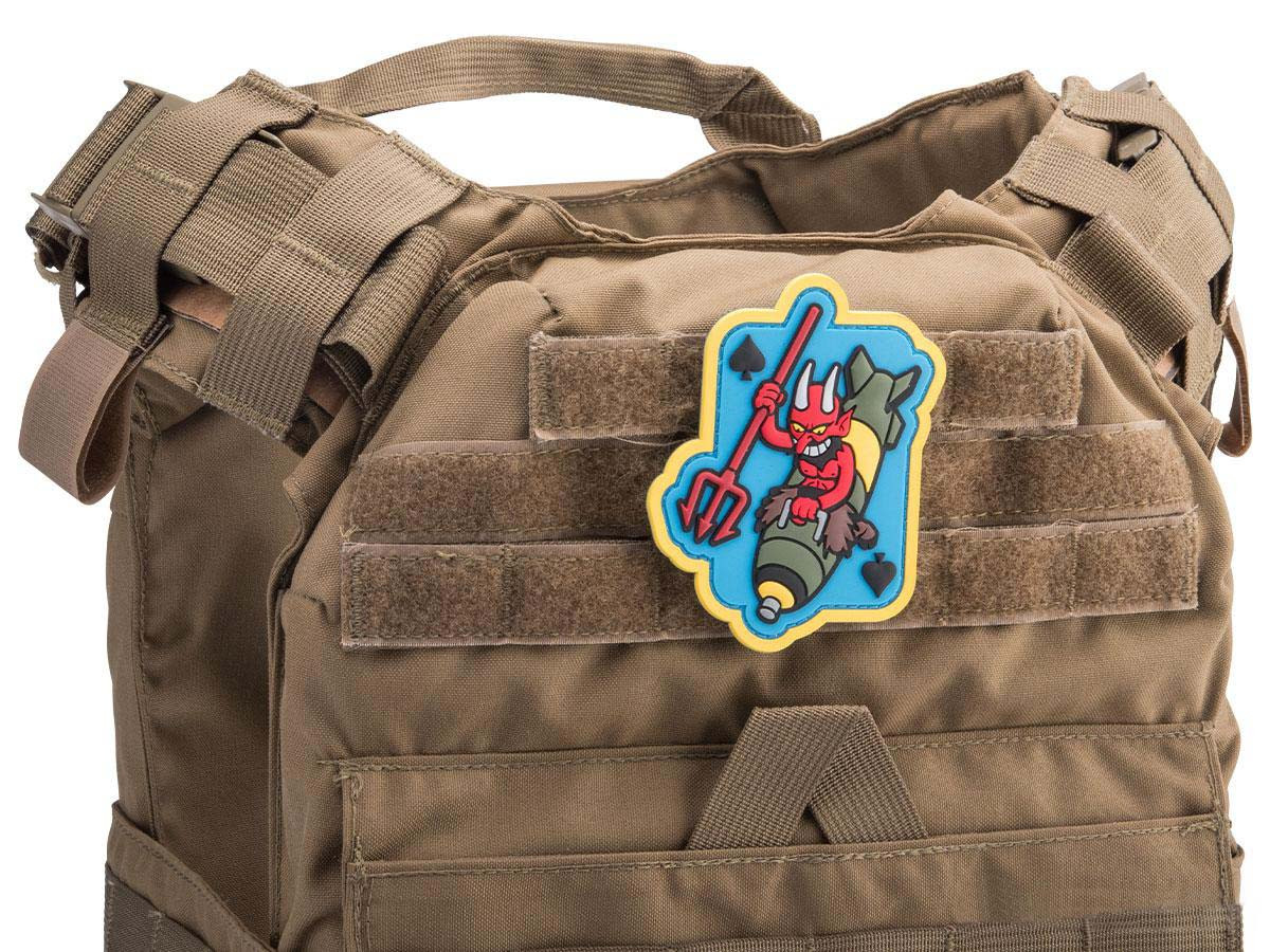 Mil-Spec Monkey "Devil Bomber" PVC Morale Patch - Hero Outdoors