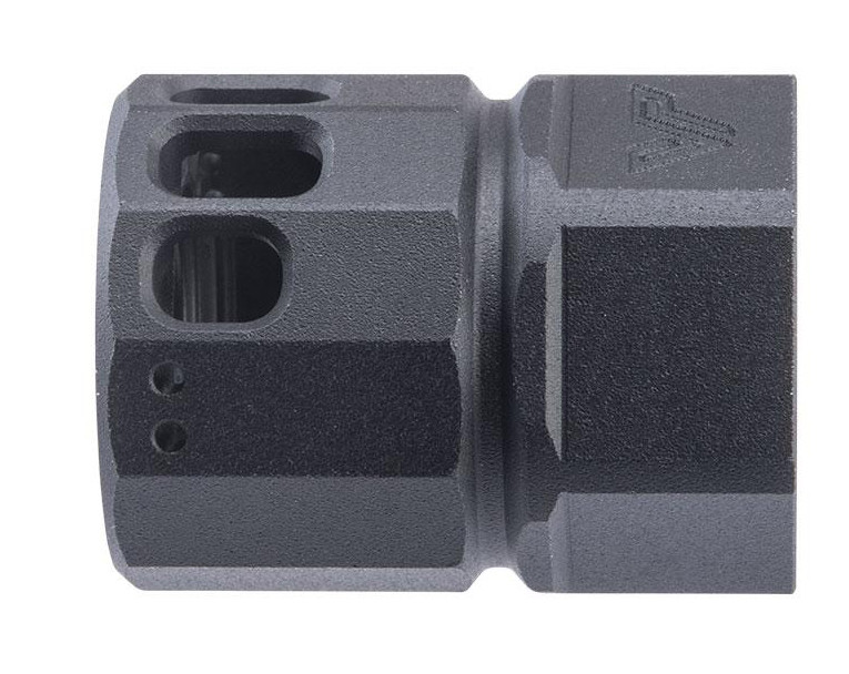 Pro-Arms 14mm Negative Round Compensator (Color: Black) - Hero Outdoors