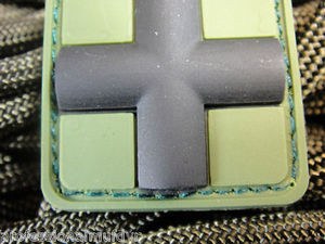 Mini PVC Redcross Medic - Forest Green - Morale Patch - Hero Outdoors