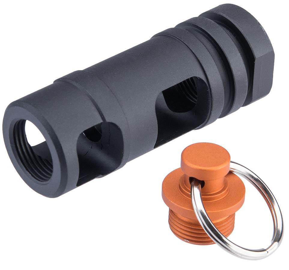 Matrix "PLUG" Muzzle Protection Keychain + 14mm Flash Hider Set (14mm ...