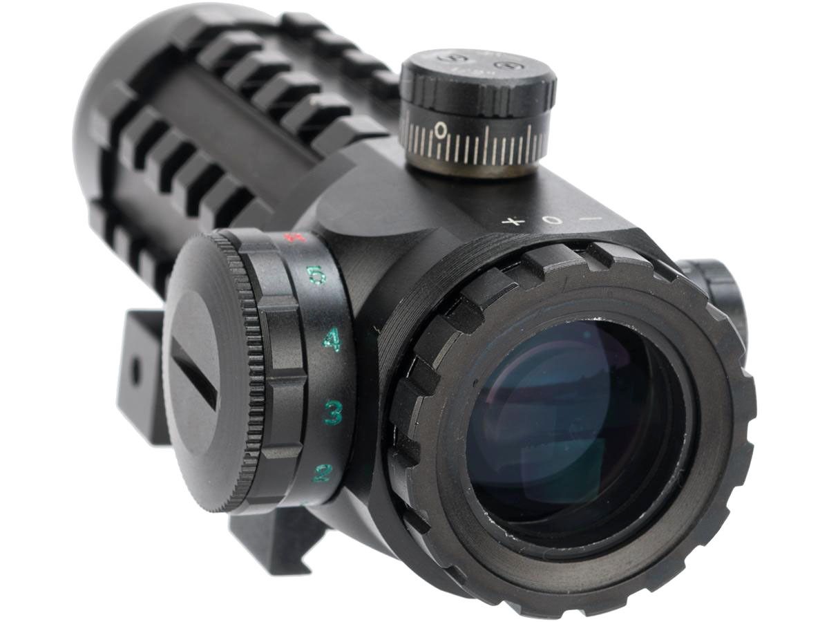 Phantom Gear 3x28 Illuminated Scope with 20mm Accessory Mounts - Hero ...