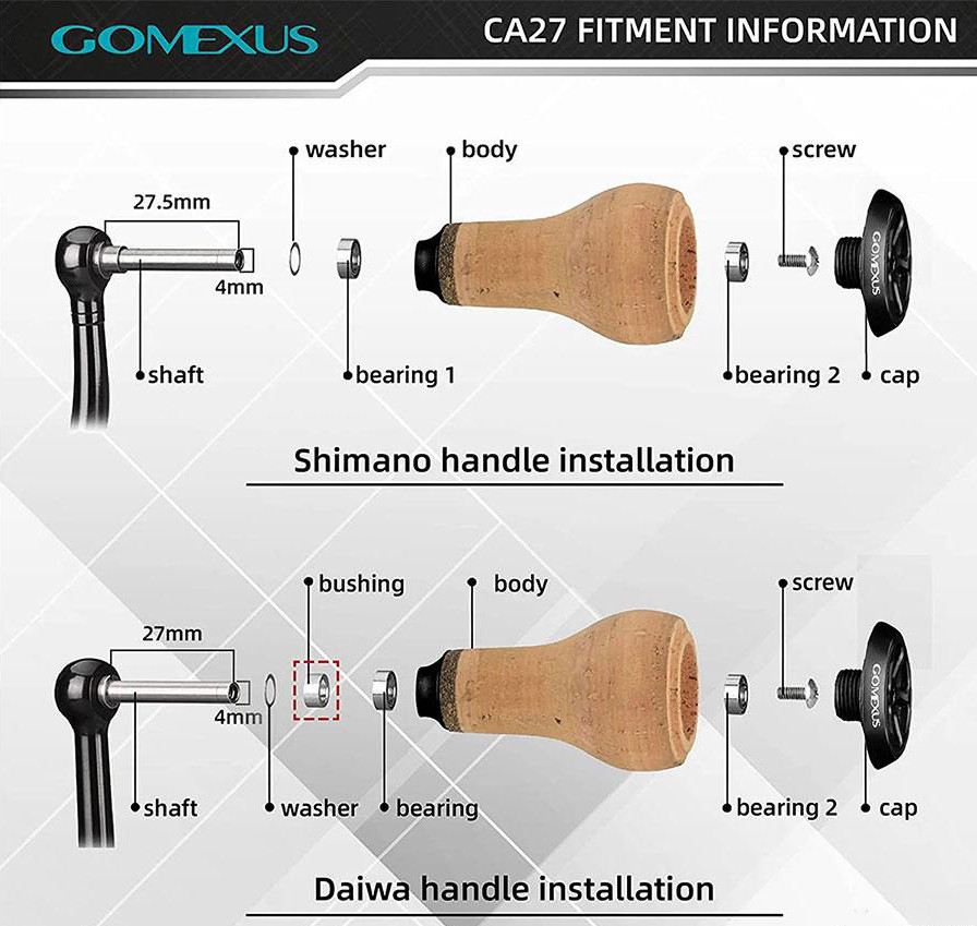 Gomexus Super Light Cork Knob for Baitcasting & Spinning Reel - Hero ...
