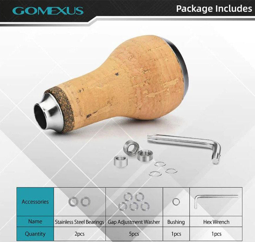 Gomexus Super Light Cork Knob for Baitcasting & Spinning Reel - Hero ...