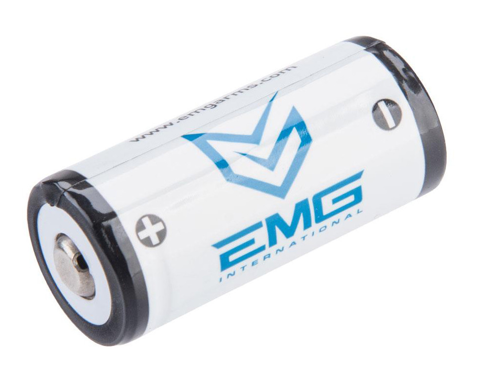 EMG RCR123A 3.2v Li-Fe 400mAh Rechargeable Battery (Quantity: 2 Pack ...