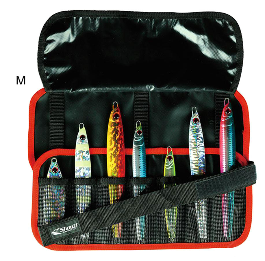 Shout! Fisherman's Tackle Adjustable Rolling Jig Bag (Color: Red ...