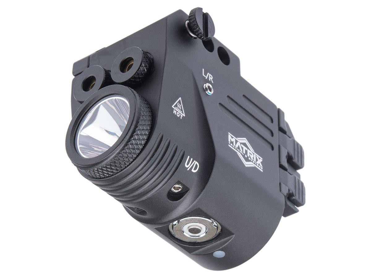 Matrix Tactical L53A10 Compact Pistol Flashlight w/ Red & Green Laser ...