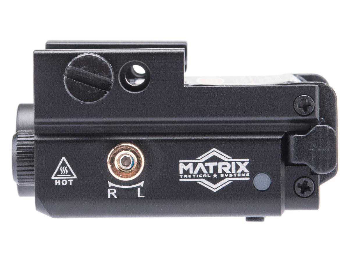 Matrix Tactical L53980 420 Lumen Pistol Flashlight w/ Green Laser ...