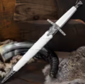 Witching White Short Sword And Sheath - 2Cr13 Stainless Steel Blade ...